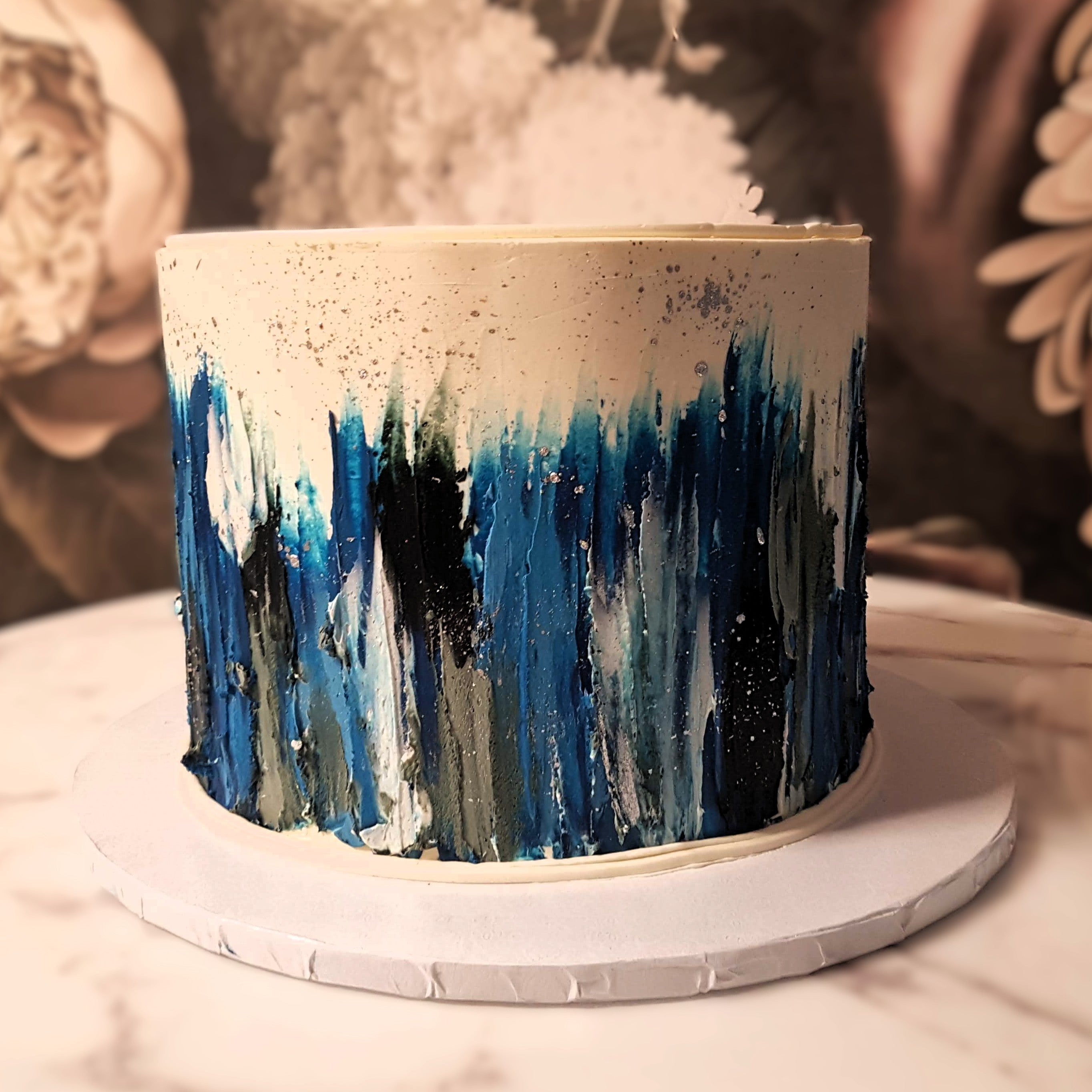 Cobalt Brushstroke | Best of Vegas | Cake Delivery Vegas – Rolling In ...