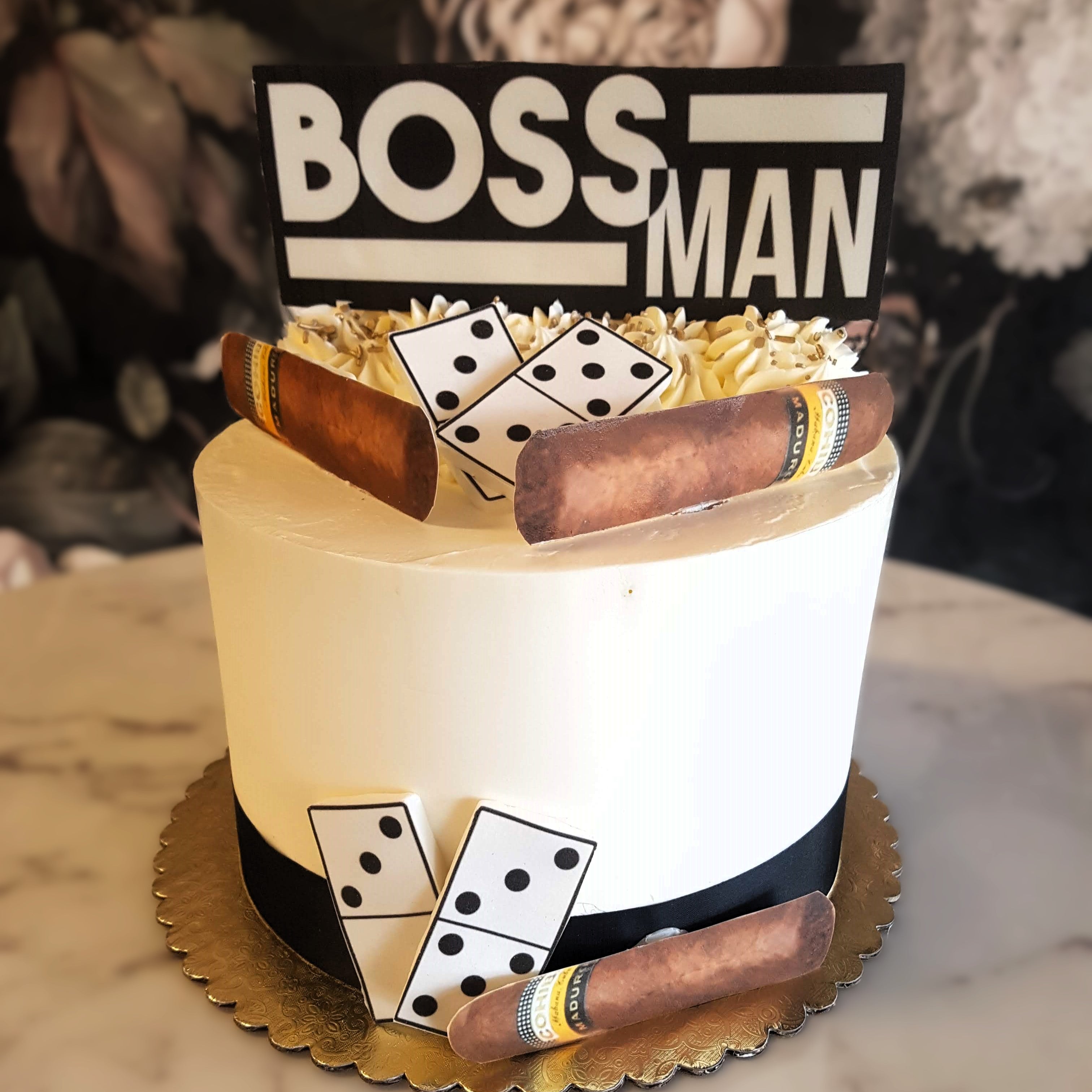 Boss Man Vibes | Cigar and Dominoes Cake | Boss' Cake – Rolling In ...