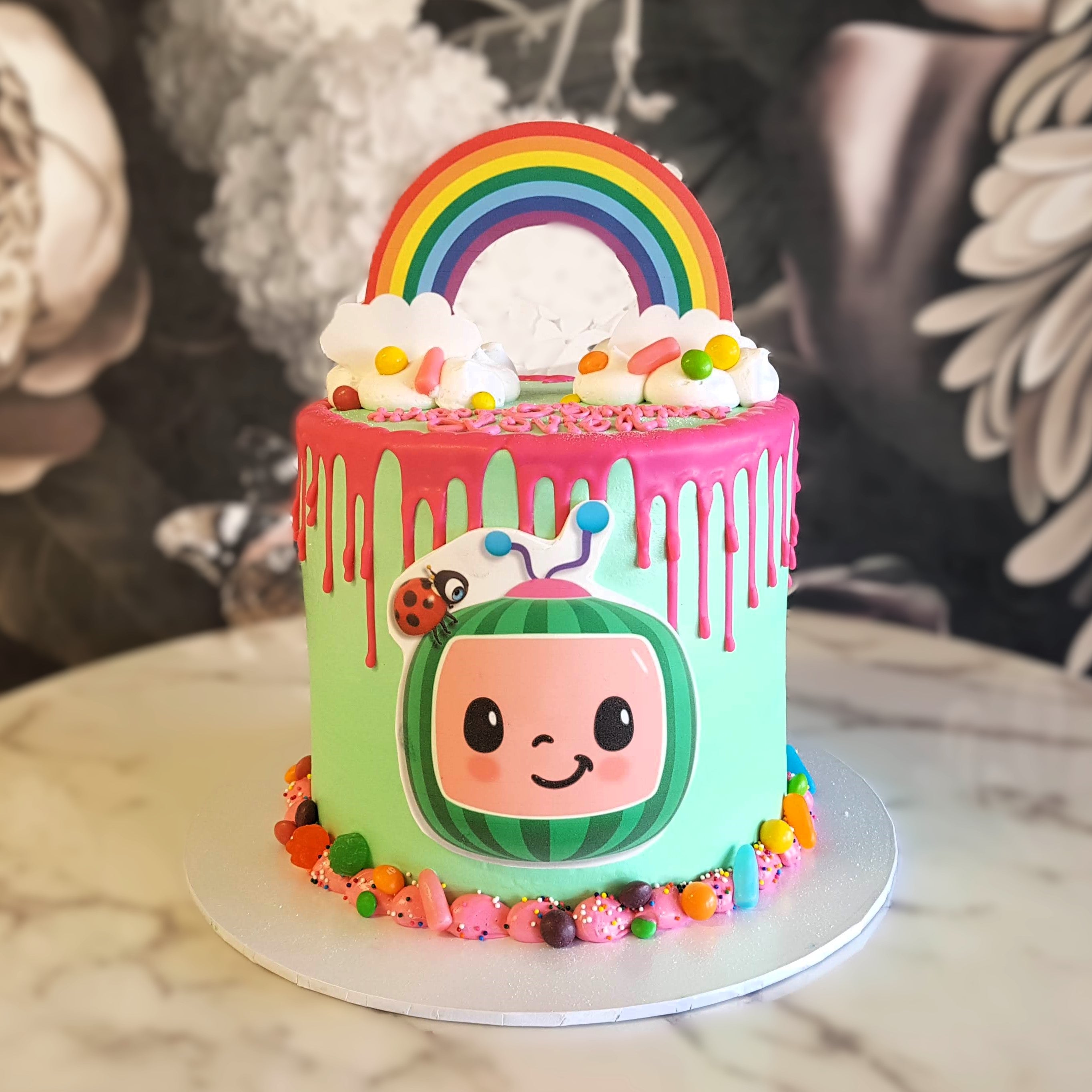 Cocomelon Rainbow Drip | Kid's Favorite | Nursery Rhymes Kids Cake ...