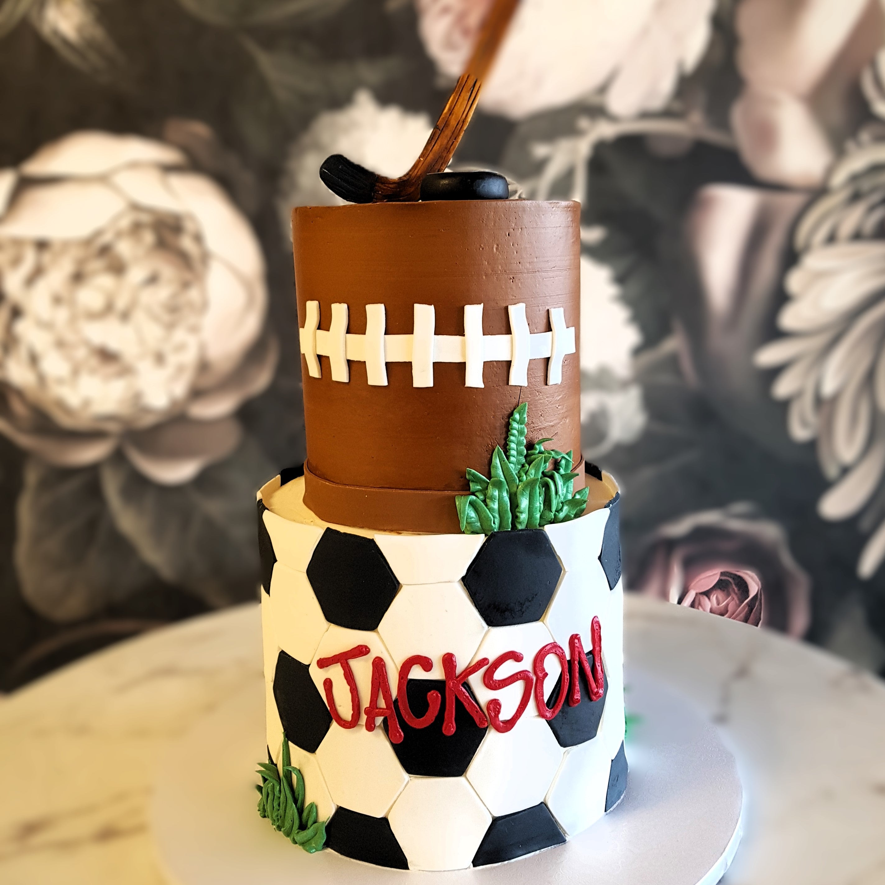 Game Time Delight | Hockey, Football and Soccer | Sports Cake Vegas ...