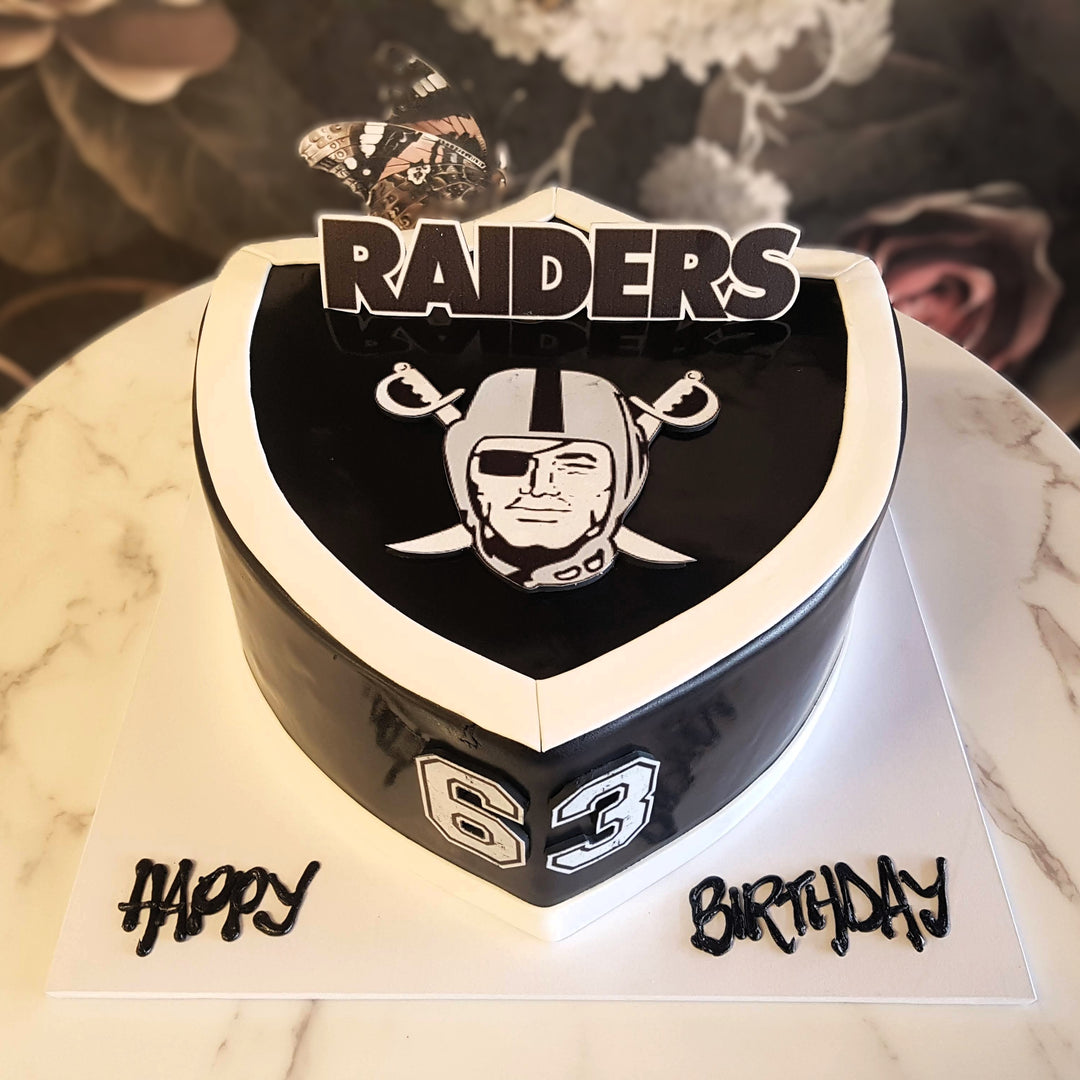 Happy Birthday Raiders Cake Raider Cake Decorated Cake By