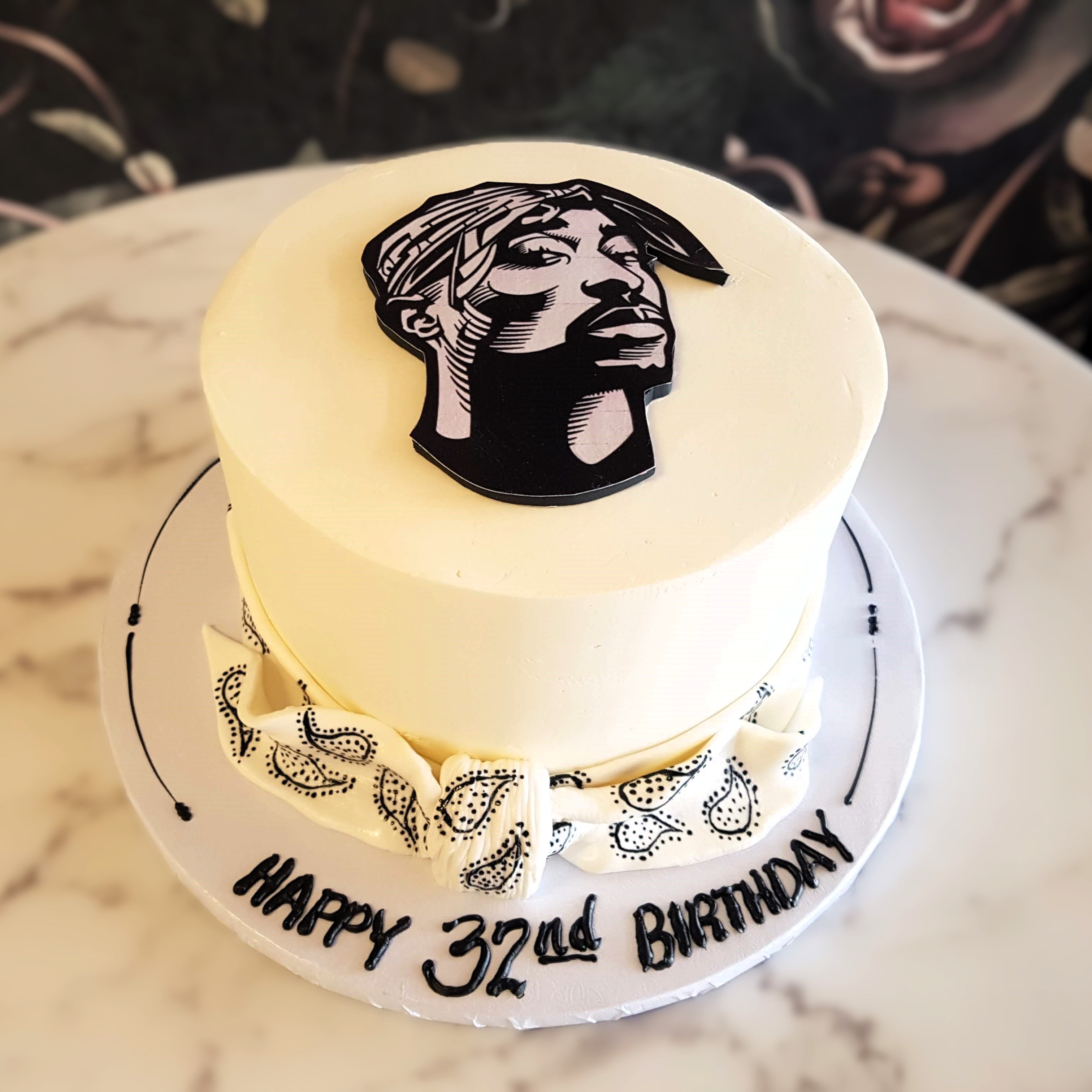 Tupac Shakur | Rap Royalty | Hip Hop Cake – Rolling In Dough Bakery