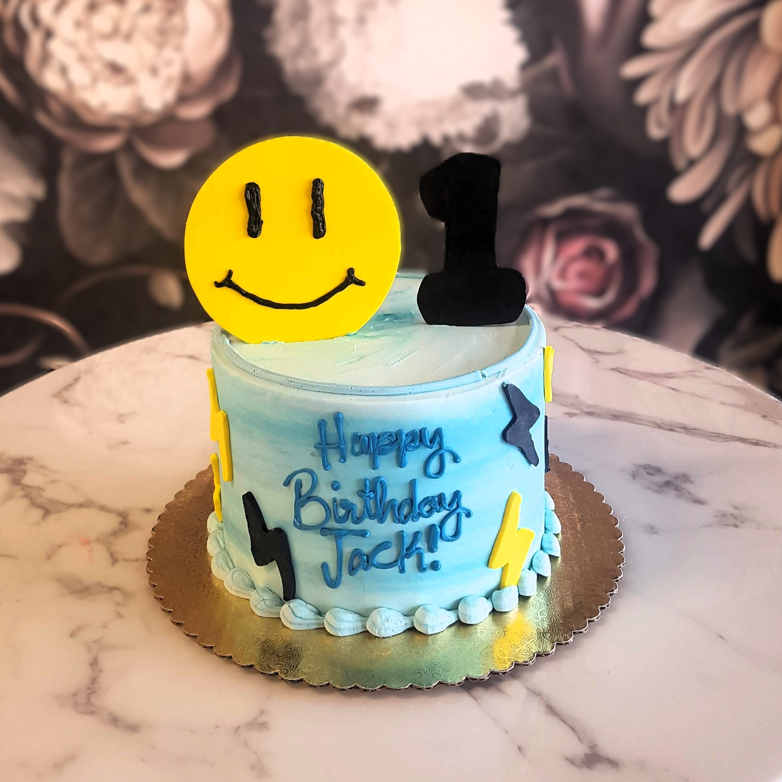 Smiley Sparks Cake | Baby Cake | Cakes Delivery Vegas – Rolling In ...
