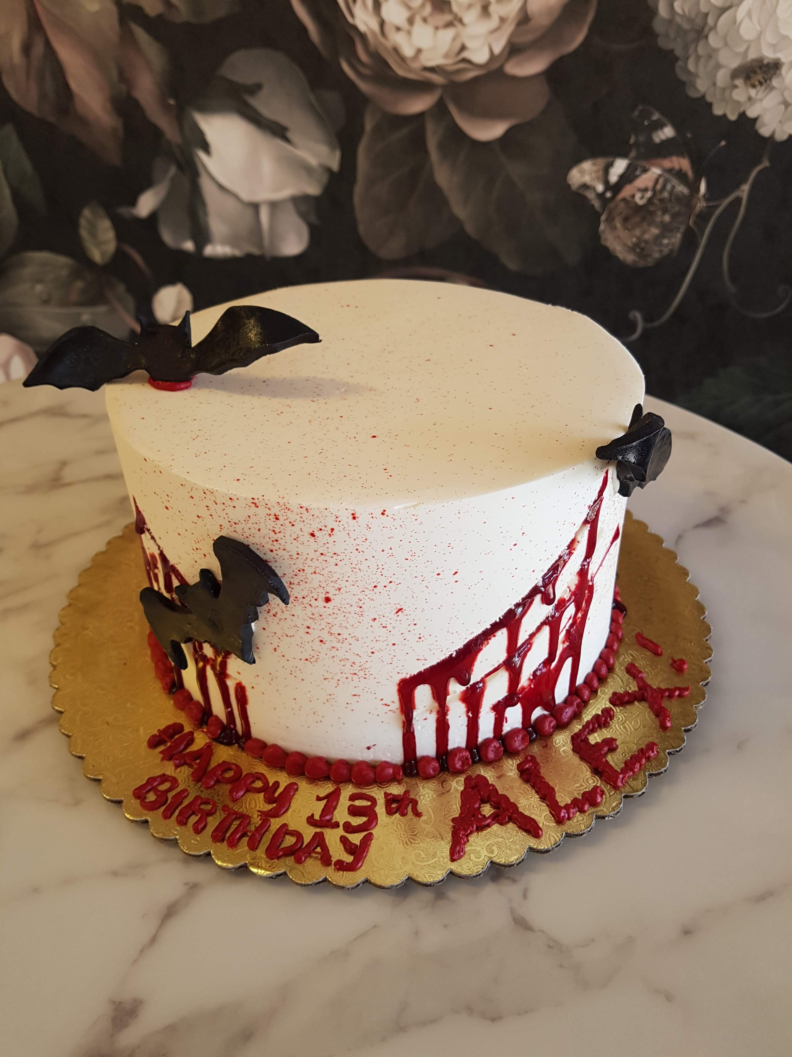 Vampire Bat Cake – Rolling In Dough Bakery